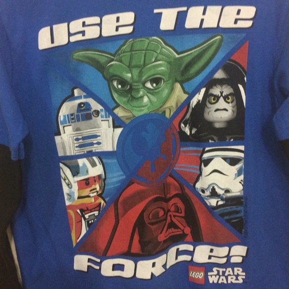 Lego | Shirts & Tops | Lego Star Wars Boys Use The Force Graphic Tshirt ...